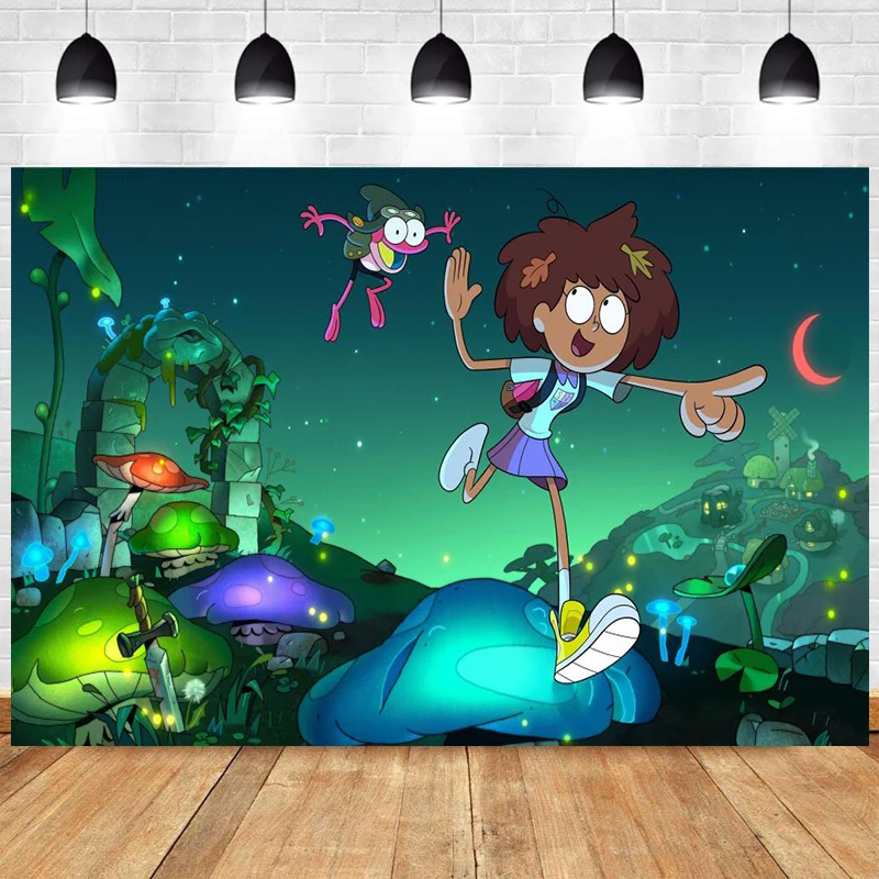 Disney-Amphibia-Backdrop-Teen-Girl-in-a-Frog-World-Birthday-Party ...