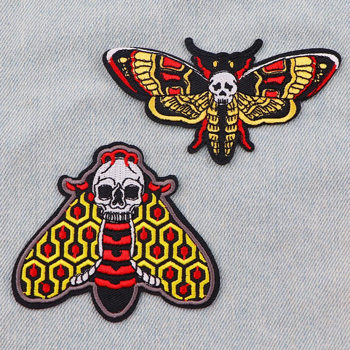 Halloween-Moth-Patch-Horror-Movie-Embroidery-Patch-Iron-On-Patches-For ...