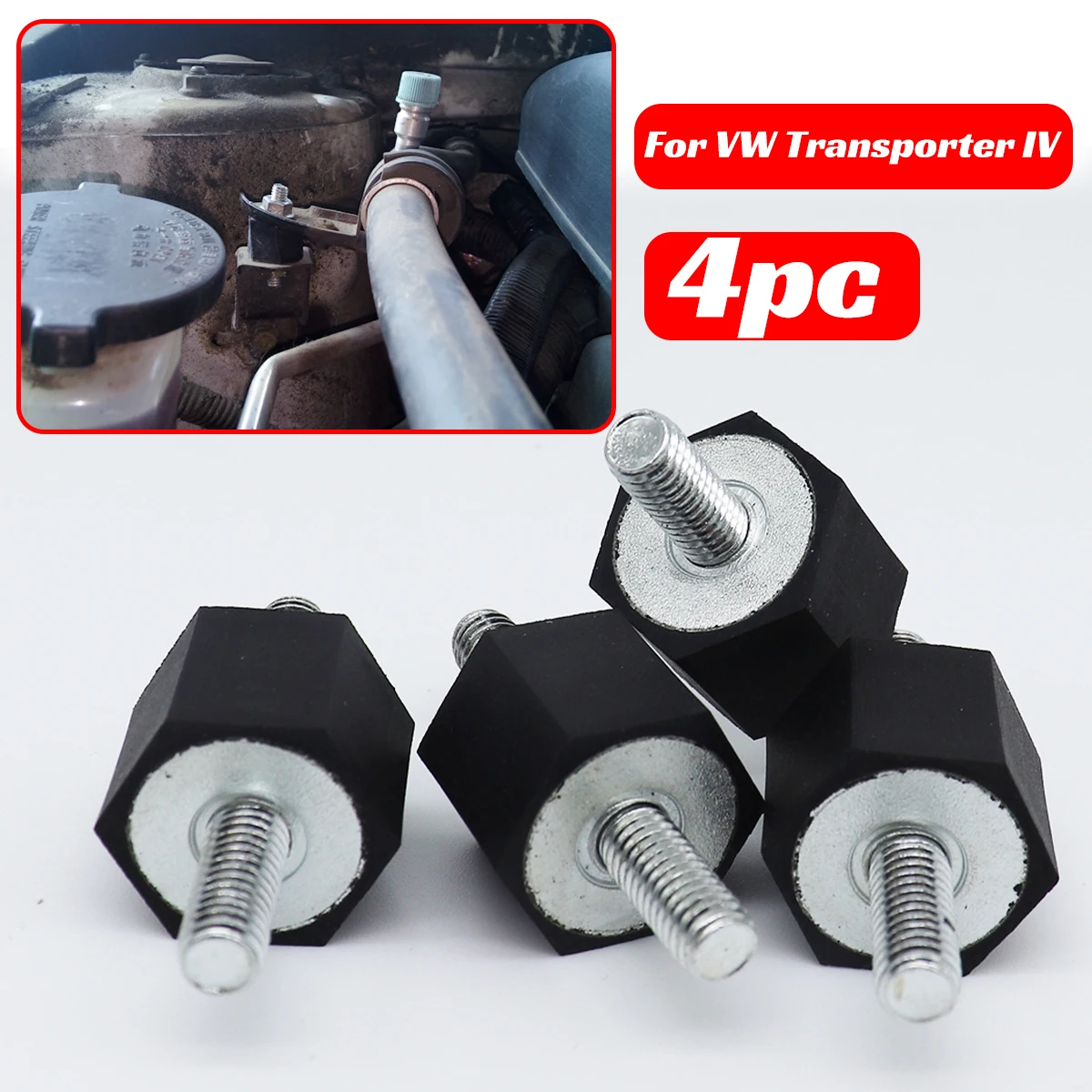 4X Fuel Pump Rubber Mounts For VW Transporter IV T4 Engine Cover ...