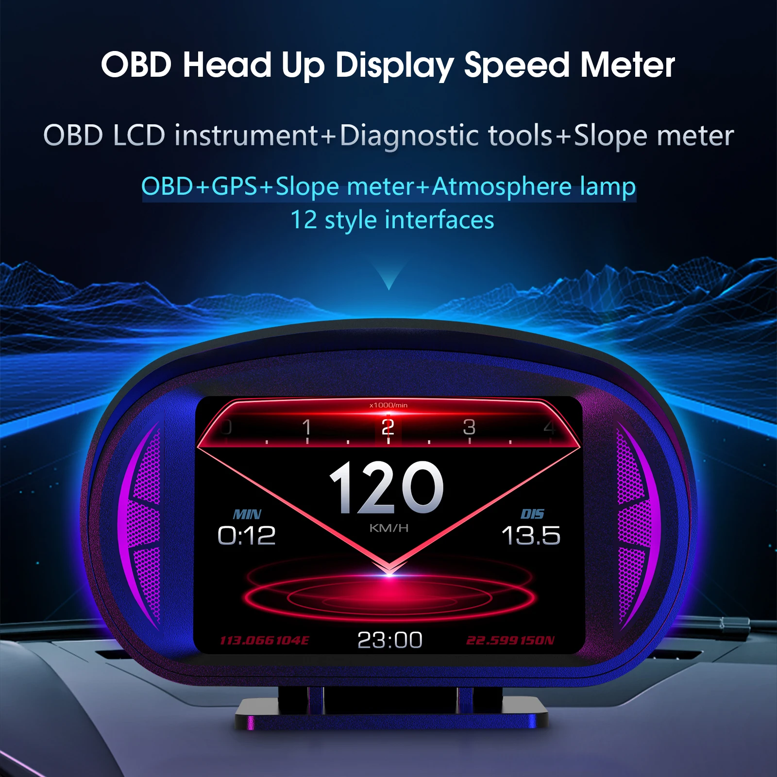 OBD-HUD-OBD2-Head-Up-Display-On-Board-Computer-Car-Supplies-OBD2 ...