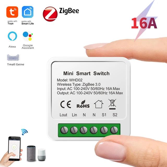 Smart Home Control Tool,Zigbee Wireless Scene Switch, Push Button Controller, Multi-function ...