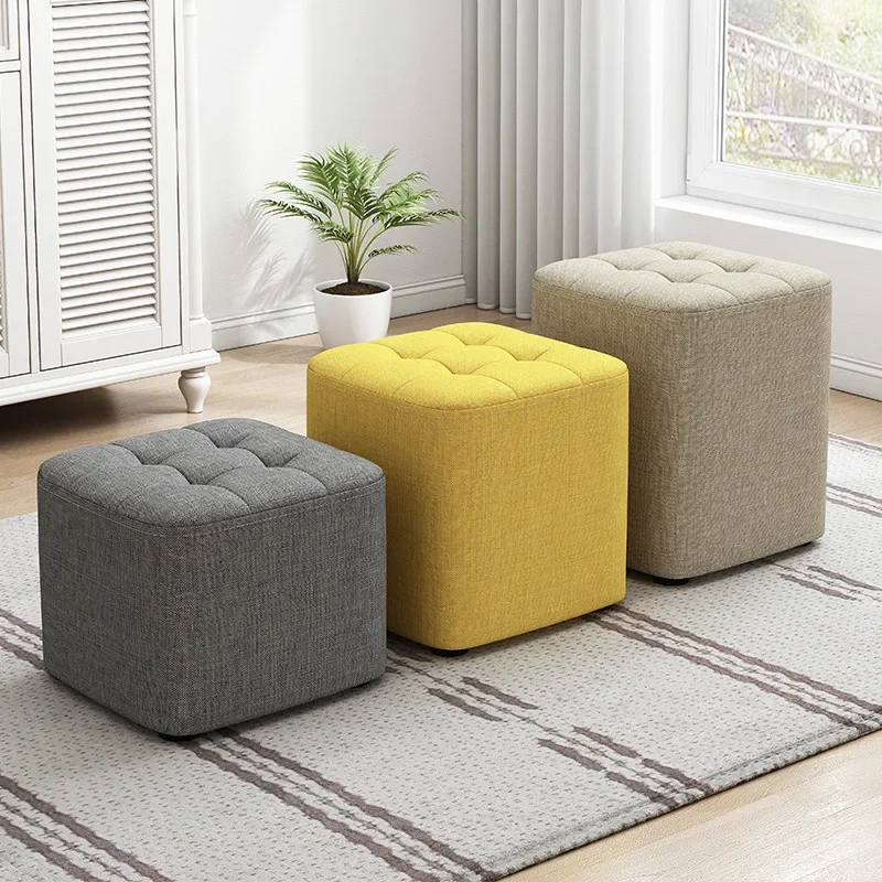 Home-Fabric-Stool-Doorway-Shoe-Changing-Stools-Leg-Sofa-Stool-Footstool ...