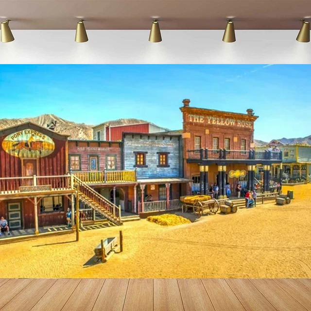 Wild West Town Backdrop