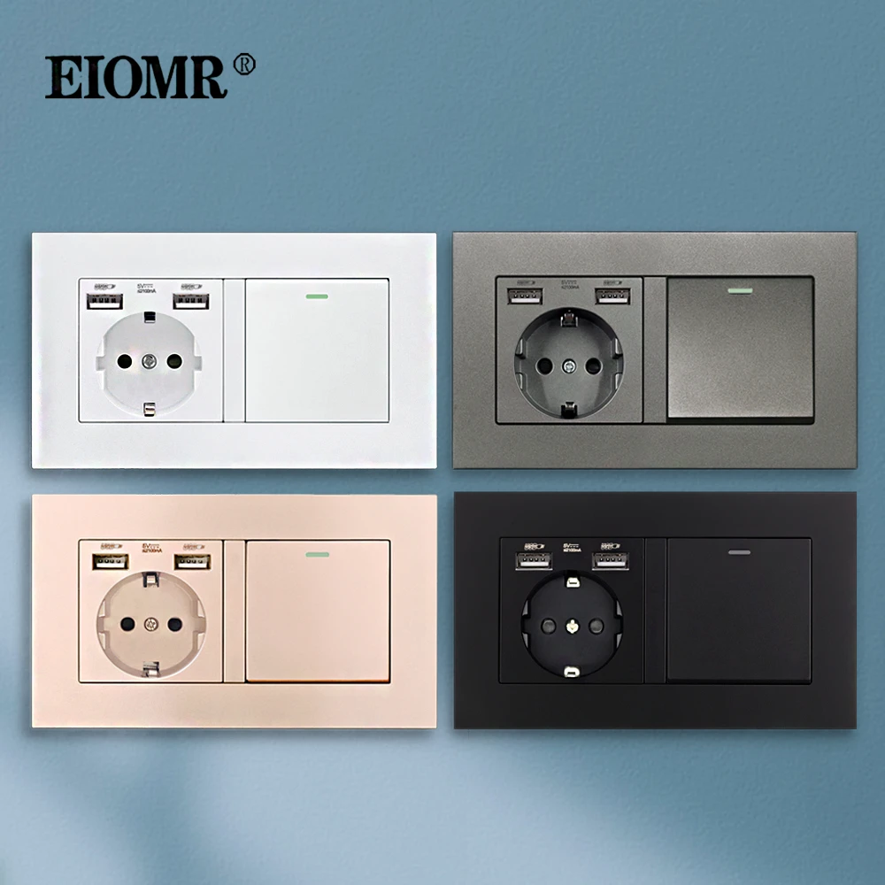 220v Socket Usb Switch | Electrical Socket Usb | Wall Usb Power Socket ...