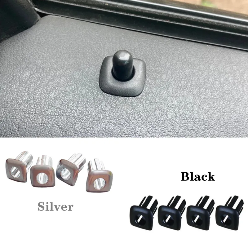Door-Pin-Guide-Trim-Panel-Locking-Knob-Button-Cover-Black-Car-Interior ...