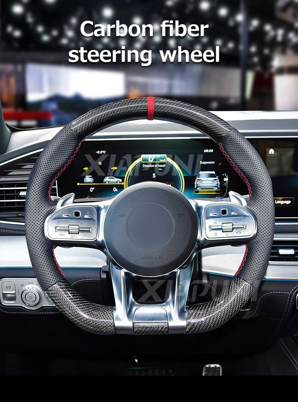 RPM Steering Wheel For Benz Mercedes AMG C63 W205 W204 W213 W212 2012 ...