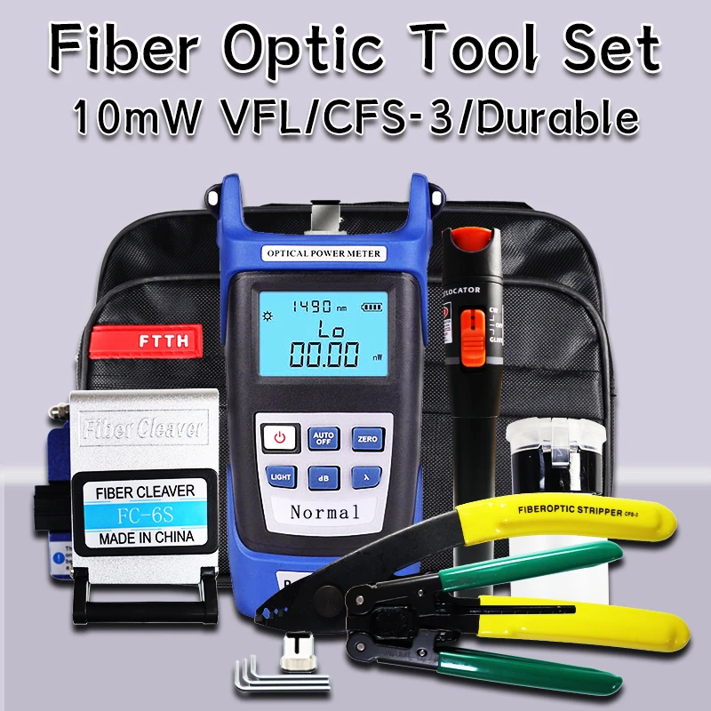 Fiber Cleaver Optic Tool Kit | Ftth Optical Fiber Tool Kit - 19pcs ...