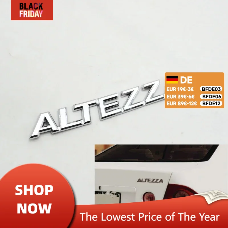 Car-Sticker-Altezza-Emblem-Logo-Badge-Chrome-Letter-Rear-Trunk-Decal ...