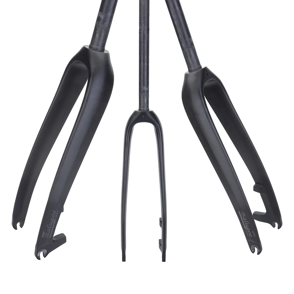 MTB Fork Full Carbon Fiber Bike Front Fork 27.5 Rigid Bicycle Fork ...