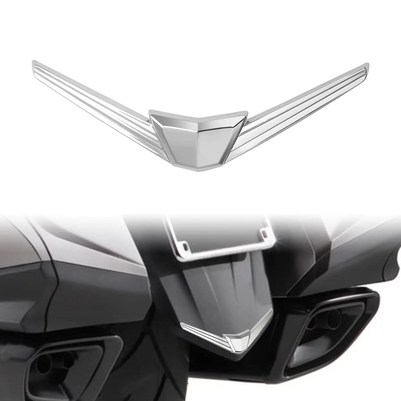 Motorcycle ABS Plastic Rear Fender Fairing Tip Trim For Honda Goldwing ...