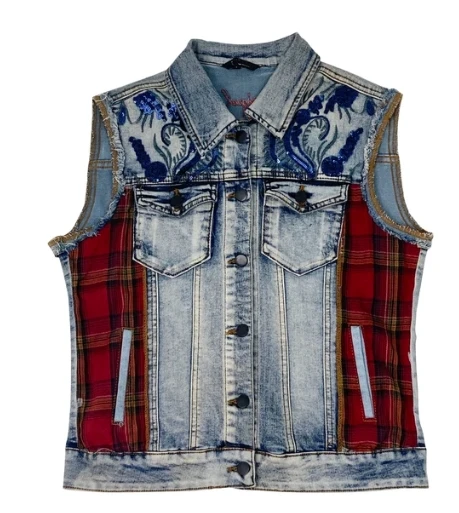 Spanish-embroidery-sequin-vintage-to-do-old-wind-cotton-bomb-denim-vest ...