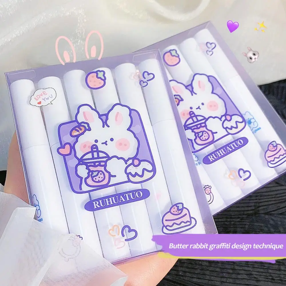 6Pcs-Cute-Rabbit-Lipstick-Set-Matte-Velvet-Lip-Gloss-Waterproof ...