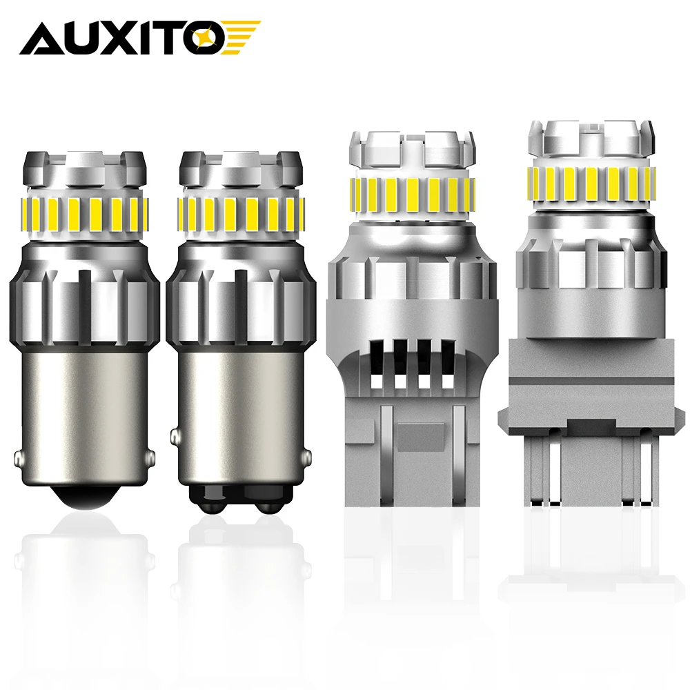 Auxito 2pcs 1200lm 1156 Ba15s P21w Canbus Led Bulb Reverse Light For Skoda Octavia T20 7443 W21 ...