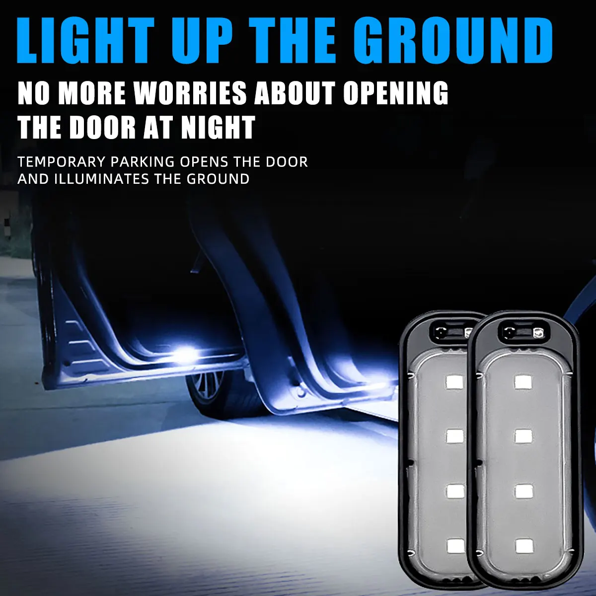Car-Door-Welcome-Light-RGB-White-LED-Atmosphere-Light-Wireless-Open ...