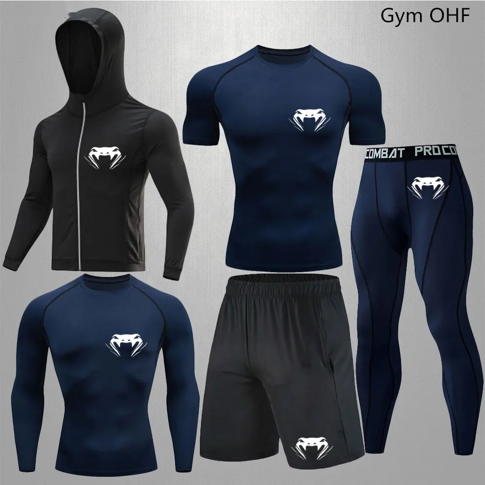 Tracksuit Compression Clothing Men Sports Gym Suit - Men's Set ...