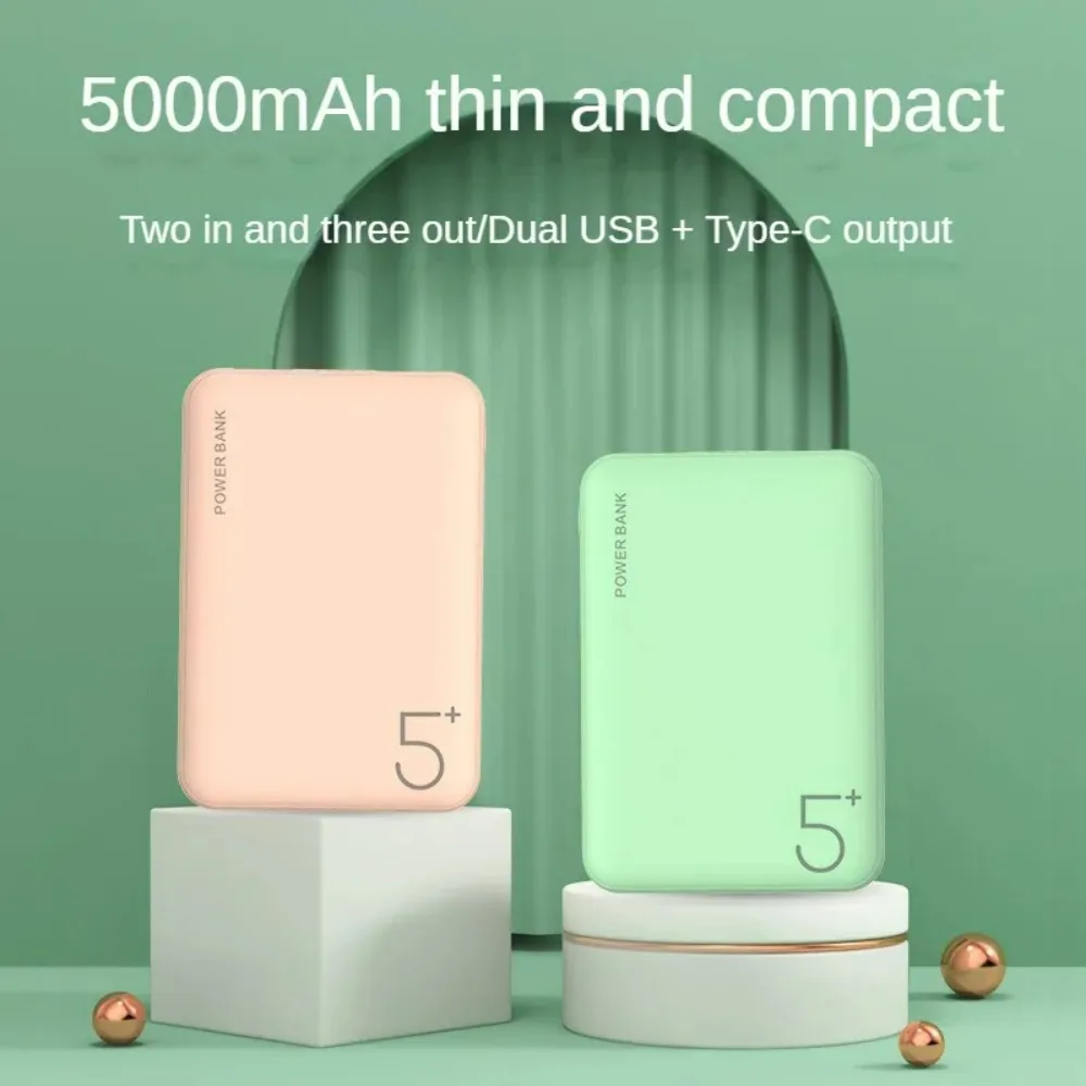 Candy-Color-Lightweight-Power-Bank-5000mAh-Portable-Charger-FAST ...