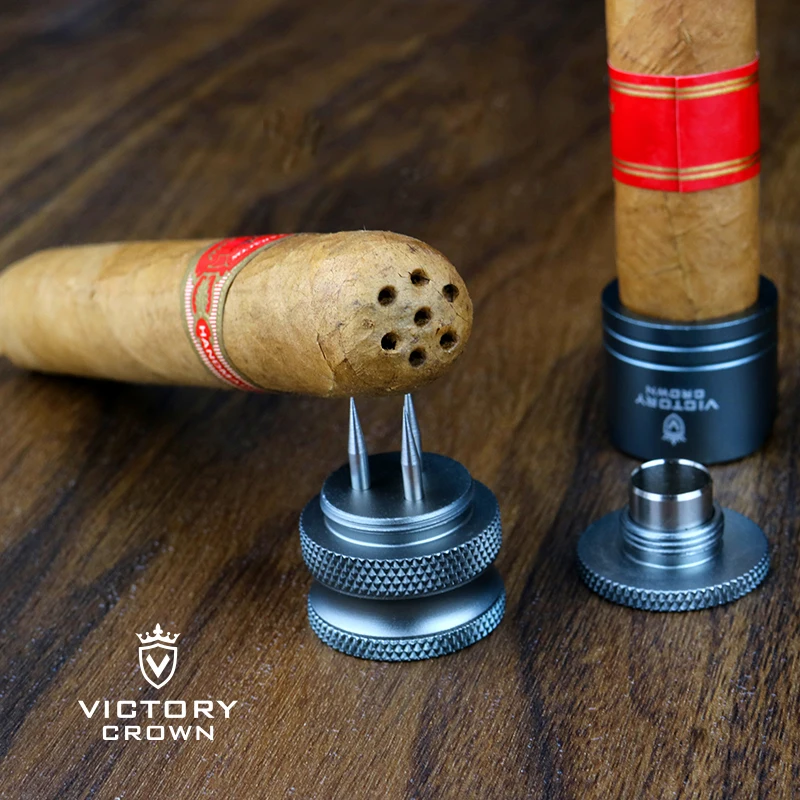 Portable-Cigar-Holder-Cigar-Punch-Cutter-Gadget-Pocket-Metal-Hole-Cut ...