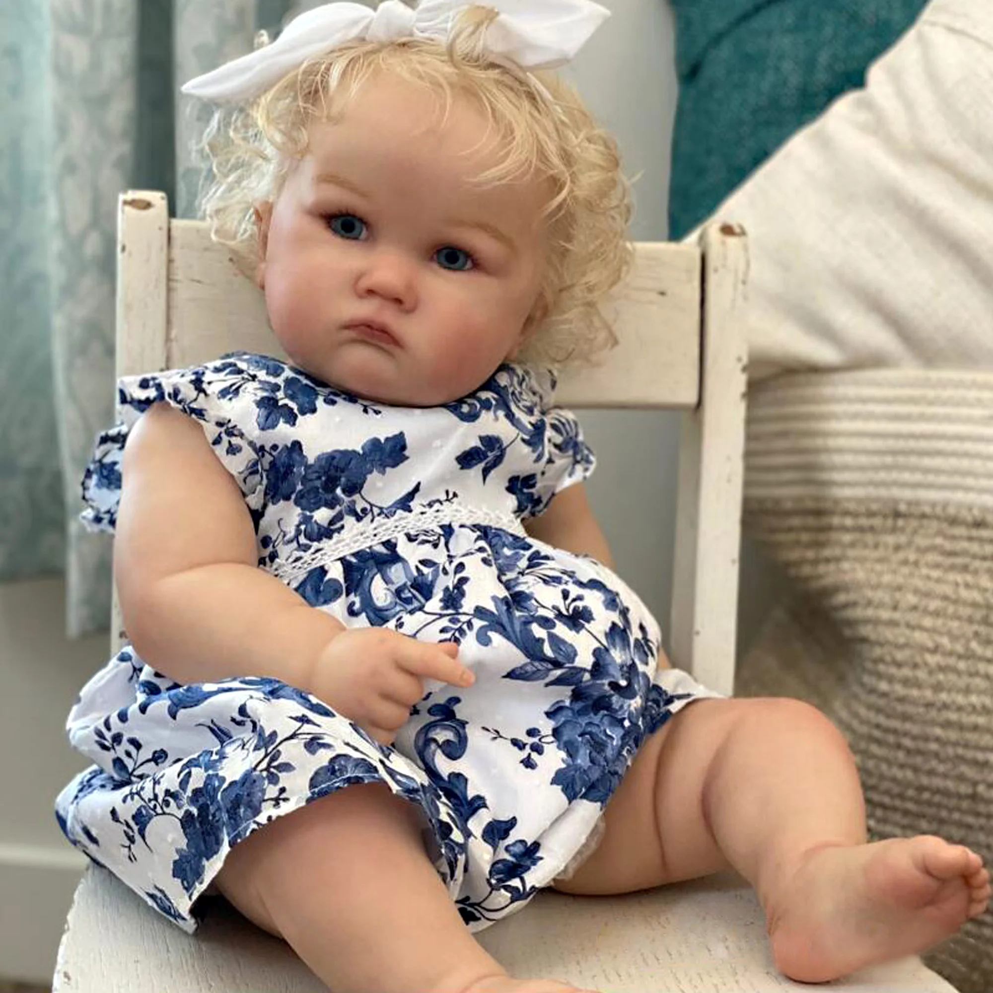 Pretty Charlotte 65CM Bebé Reborn Dolls Handmade Painted Big Cute ...