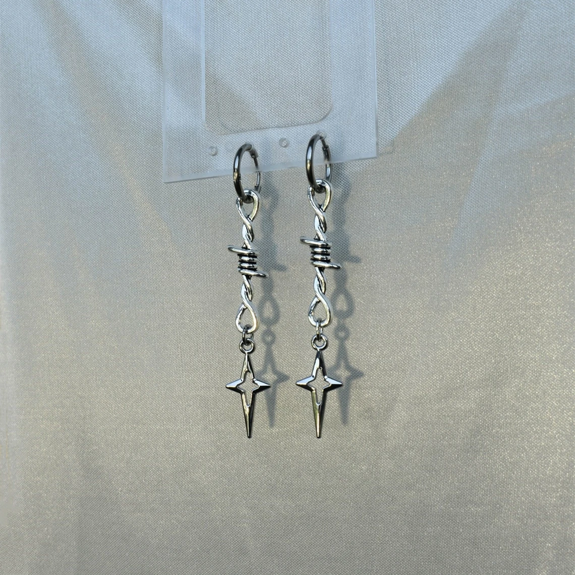 Barbed Wire Earrings - hypoallergenic goth grunge punk y2k cute alt ...