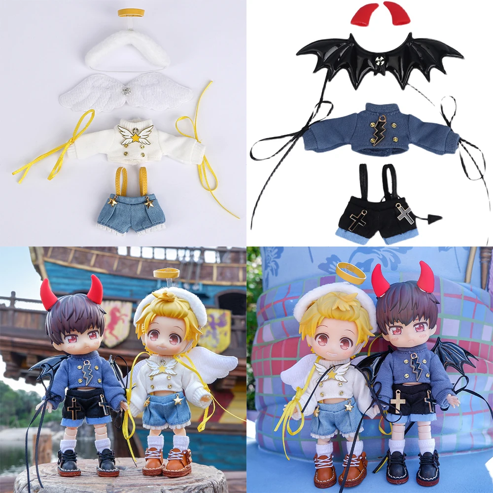Ob11-Doll-Angel-Clothes-Shorts-Demon-Suit-Coat-Dolls-Clothes ...