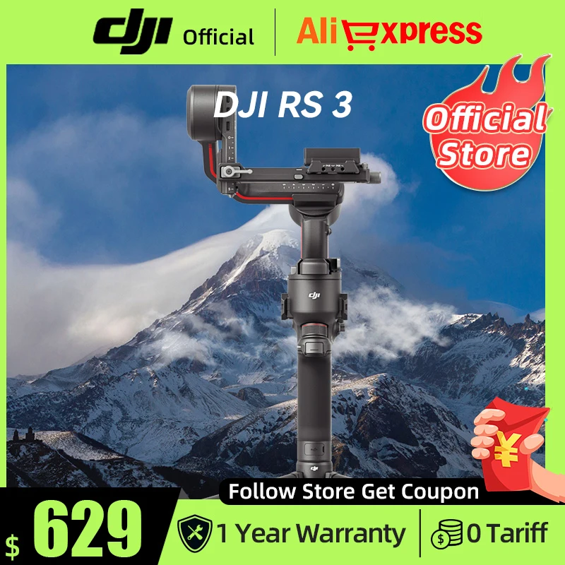 DJI RS 3 Gimbal 3-Axis Automated Mobile Professional Stabilizer For ...