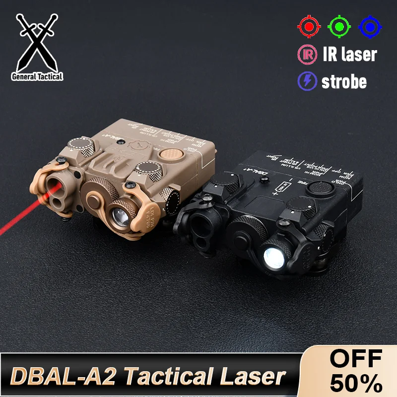 Tactical-Airsoft-DBAL-A2-Red-Dot-Green-Blue-Indicator-IR-Ray-White-LED ...