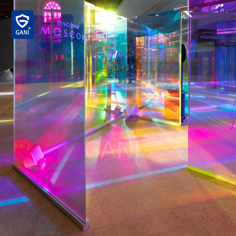 Holographic-Clear-Window-Film-Iridescent-Dichroic-Vinyl-Decorative ...