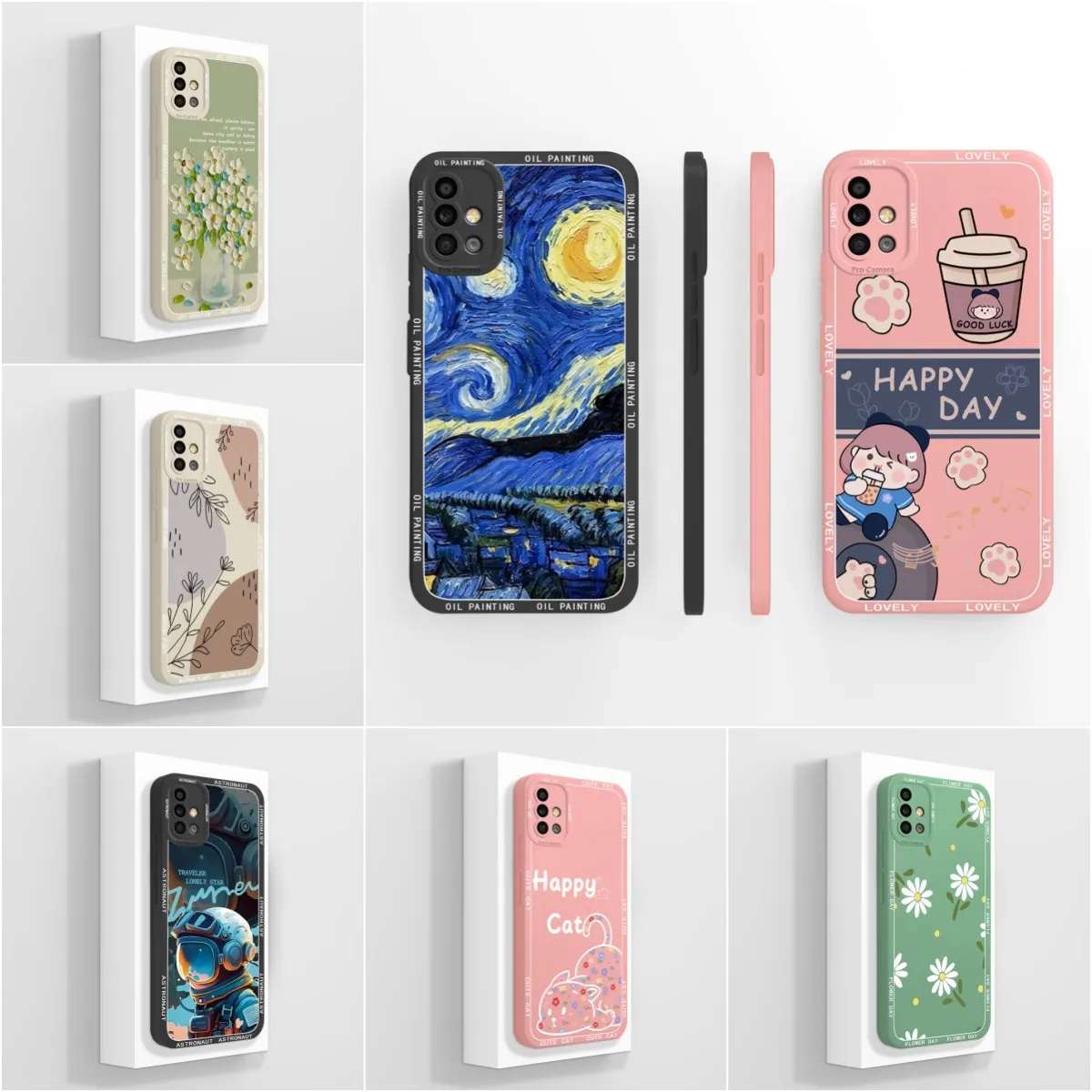 For Samsung A51 A71 A31 Phone Case Cover Cute Fashion Protective Matte ...