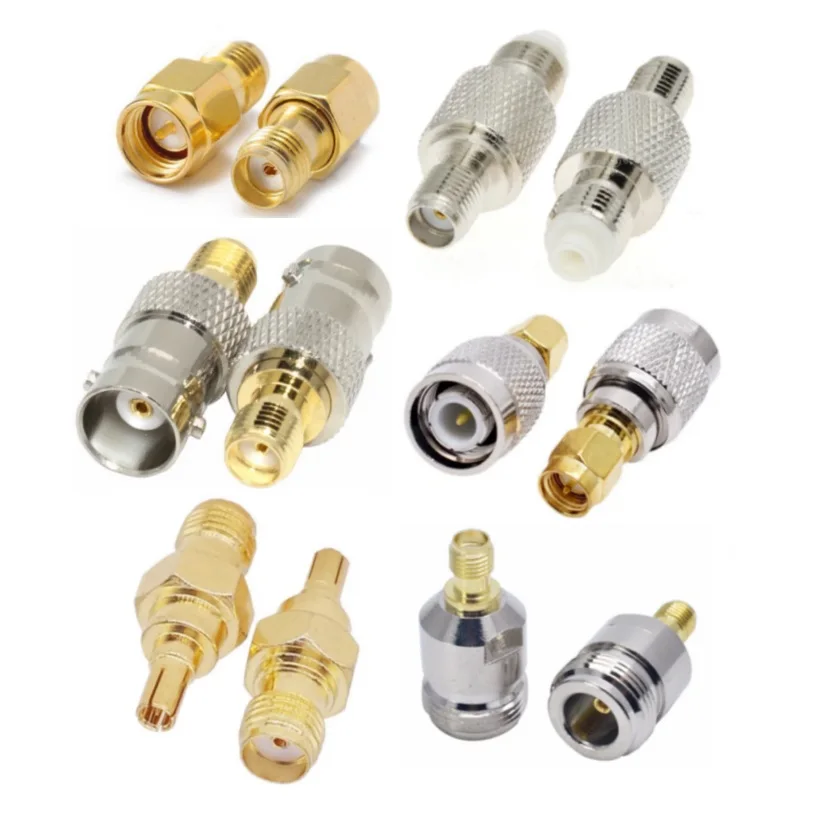 SMA SMB FME MCX BNC TNC N CRC9 Male Jack Female Plug Connector Adapter ...