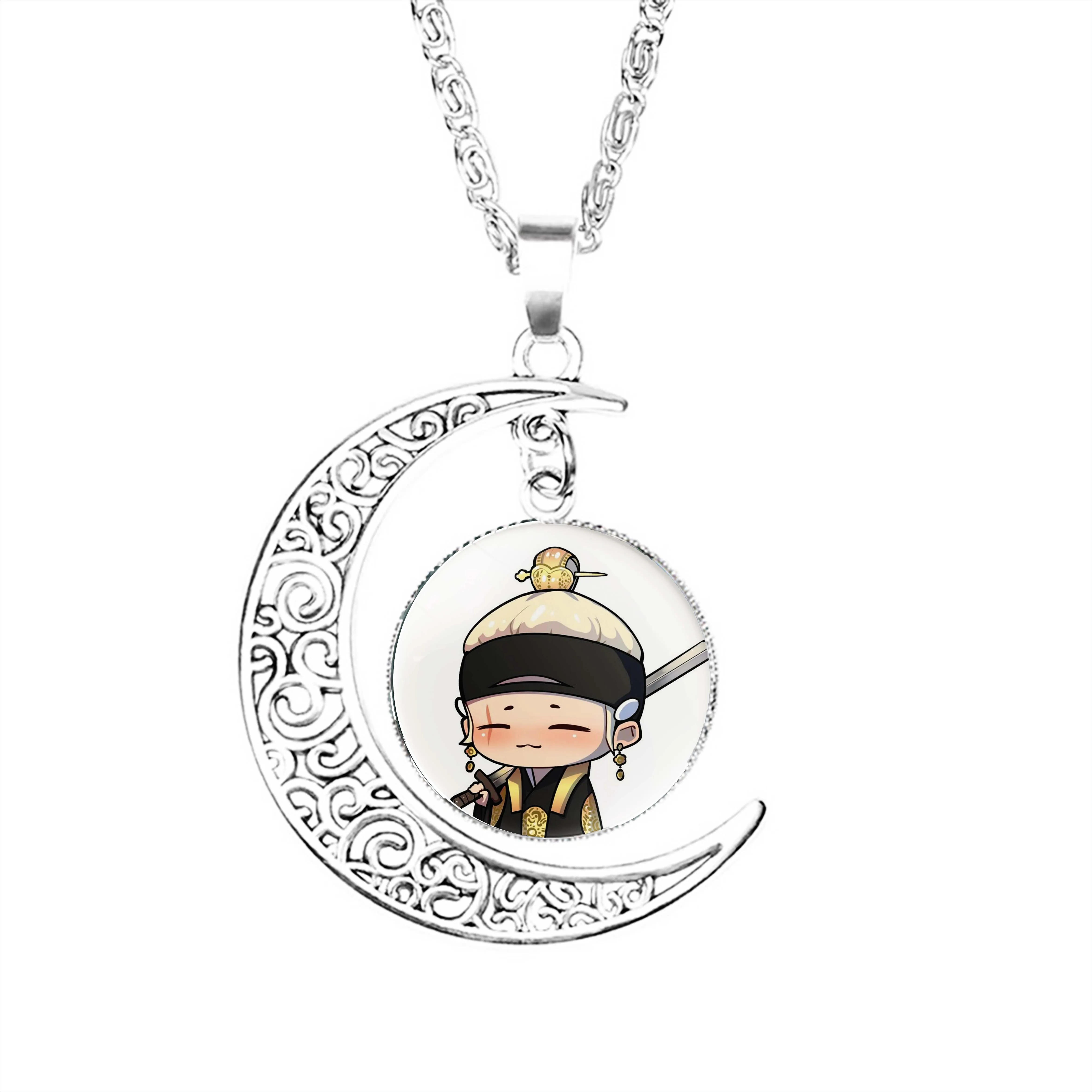 Daechwita-Agust-D-2-Chibi-Art-Moon-Necklace-Dome-Stainless-Steel-Men ...