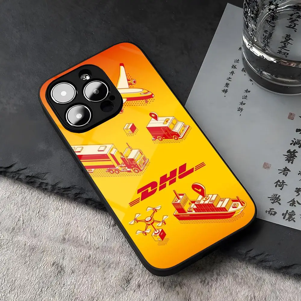 DHL Express Phone Case Tempered Glass For IPhone 16 13 14 12 15 11 Pro ...