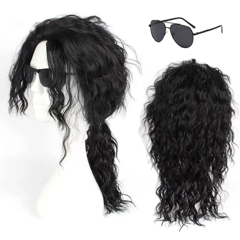 Anime michael jackson cosplay michael cosplay peruca preta michael role ...