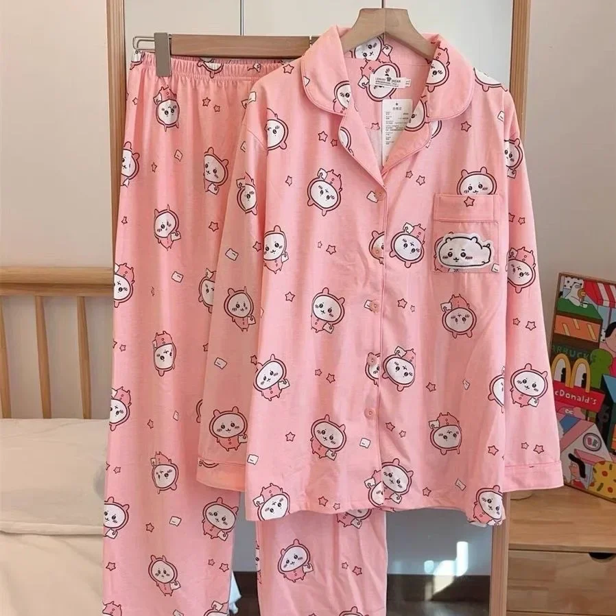 Anime-Kawaii-Chikawa-Pajamas-Girls-Spring-Autumn-New-Hachiware-Sweet ...