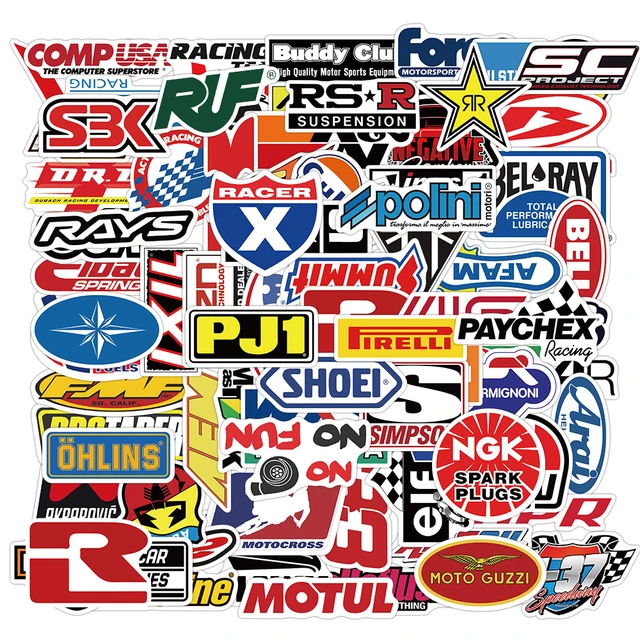 Car Racing Logo Stickers