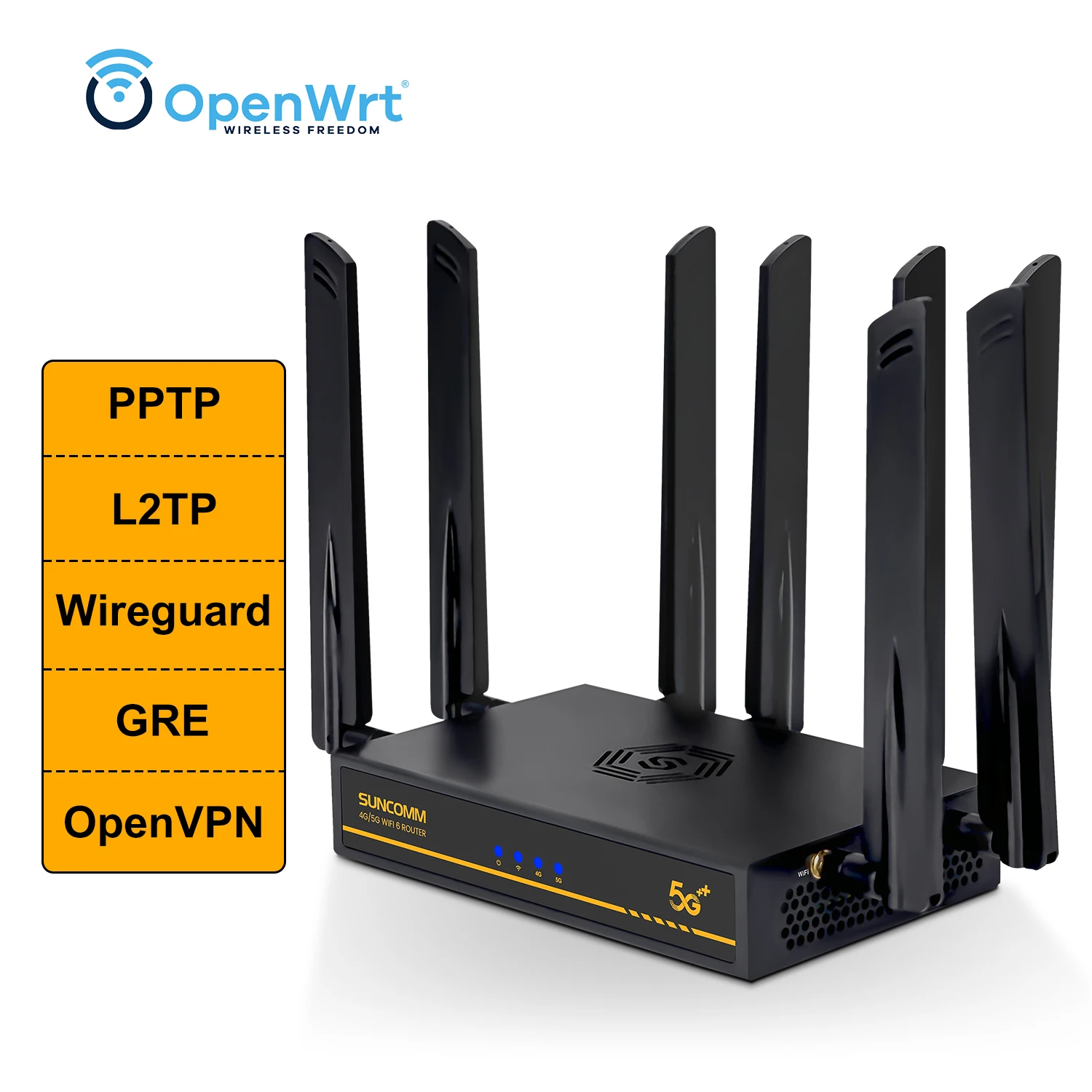 O8 Snapdragon X75 4G 5G Ax3000 Openwrt Router WiFi 6 Dual Band Dual SIM ...