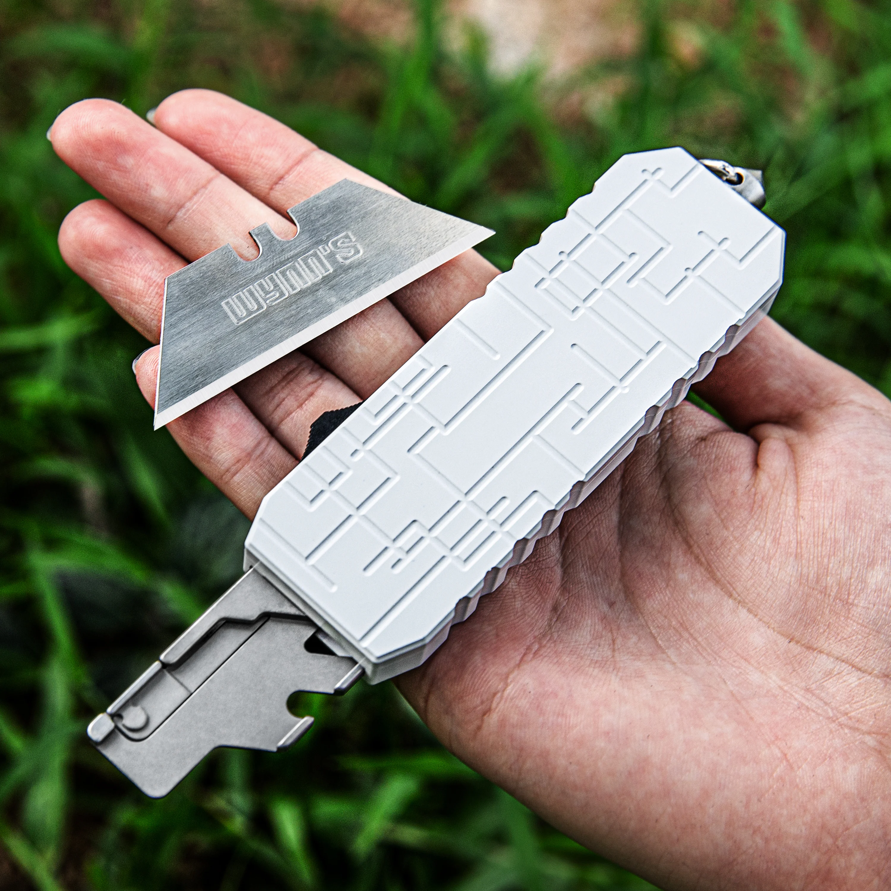 SK5-Steel-Blade-Utility-Knife-Aluminum-Alloy-Handle-New-EDC-Heavy-Tool ...