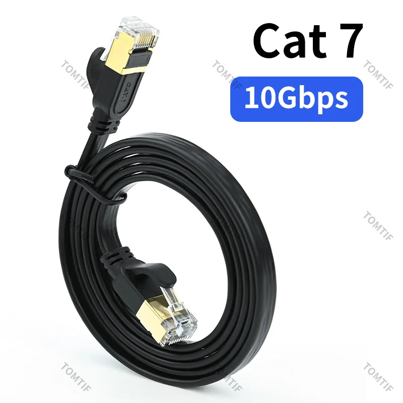 Cat7 Ethernet Cable 5m 10m 15m 20m 25m 30m Flat Network Cable Lan Patch ...