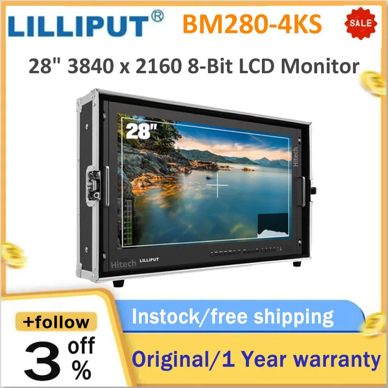 LILLIPUT-BM280-4KS-28-3840x2160-4x4K-HDMI-compatible-3G-SDI-In-Out ...