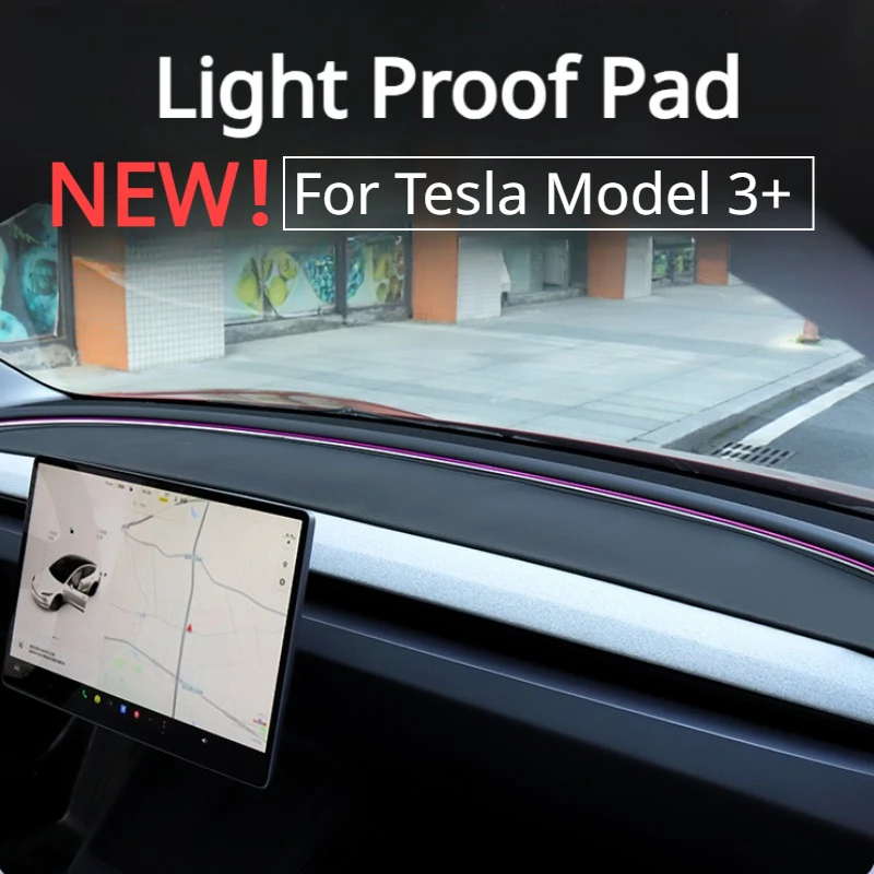 Light-Proof-Pad-for-Tesla-Model-3-Dashboard-Mat-Cover-Heat-Insulation ...