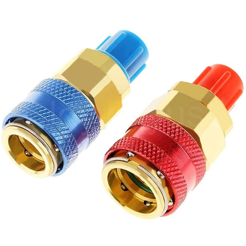 R134A Low High Auto Car Quick Coupler Connector Brass Adapters Car Air ...