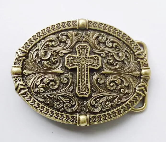 Cross-Bronze-Color-Belt-Buckles-For-Man-Unisex-Western-Fashion-Buckle ...