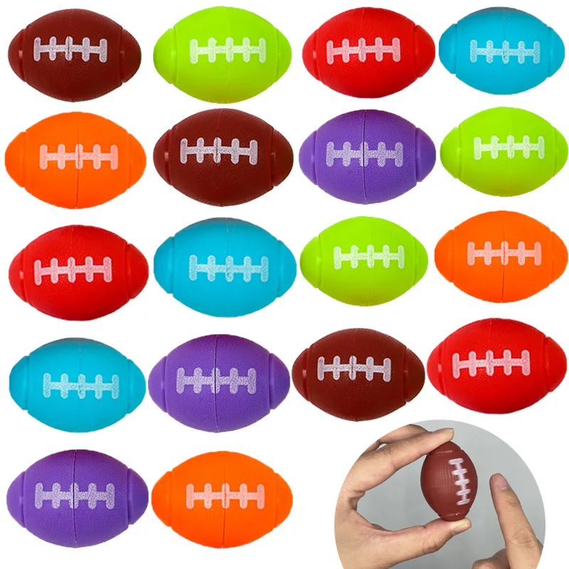 8Pcs Mini Rugby Rotatable Sports Fidget Spinner Antistress Stress Toys ...