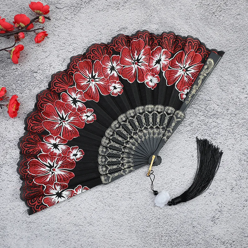 Chinese-Style-Ancient-Fan-Plastic-Folding-Fan-Hanfu-Fan-for-Women ...