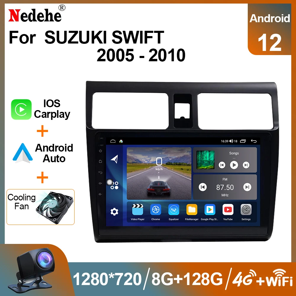 Car-Radio-Stereo-Android-Carplay-For-Suzuki-Swift-2003-2010-Multimedia ...