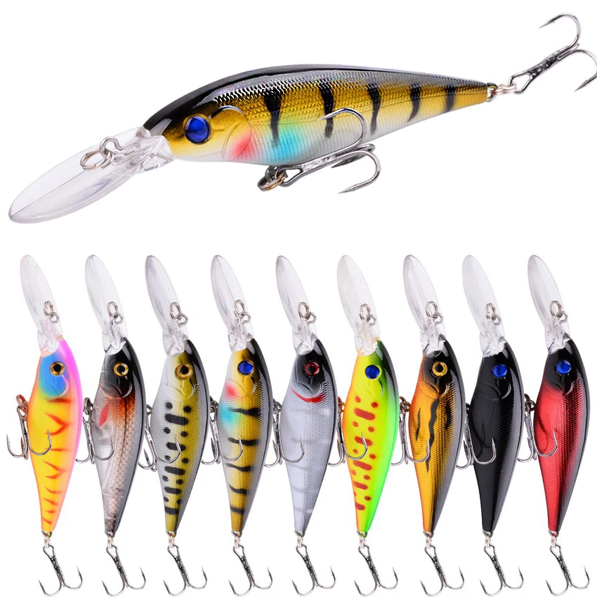 1PCS Minnow Fishing Lure 11cm 10g Floating Hard Bait Wobbler Bait ...