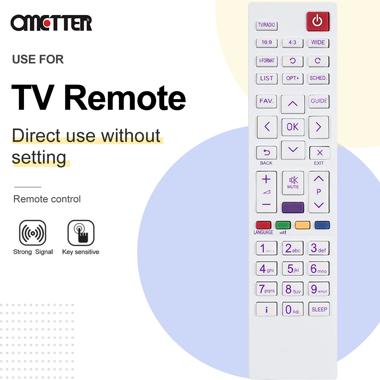 New For Bein Sports Receiver TV Remote Control White/Purple - AliExpress 44