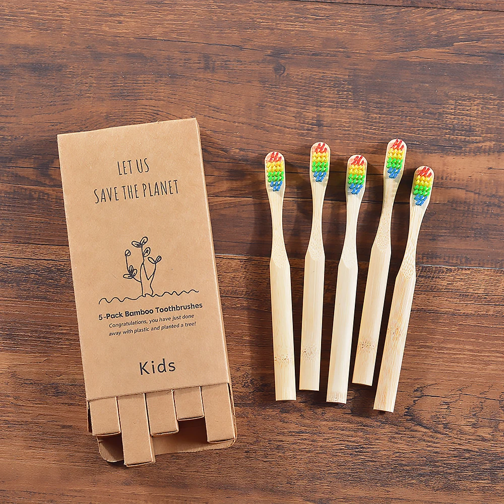 5-Pcs-Children-Soft-Bristles-Bamboo-Toothbrush-Eco-Friendly-Kids ...