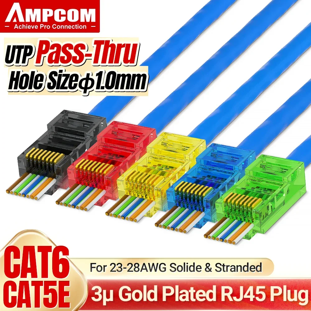 AMPCOM-RJ45-Plug-Cat6-Pass-Through-Connectors-EZ-to-Crimp-Modular ...