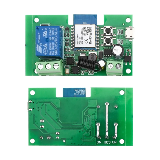 1CH Tuya Smart Remote Control Wireless Wifi Switch Module DC7-32V AC85 ...