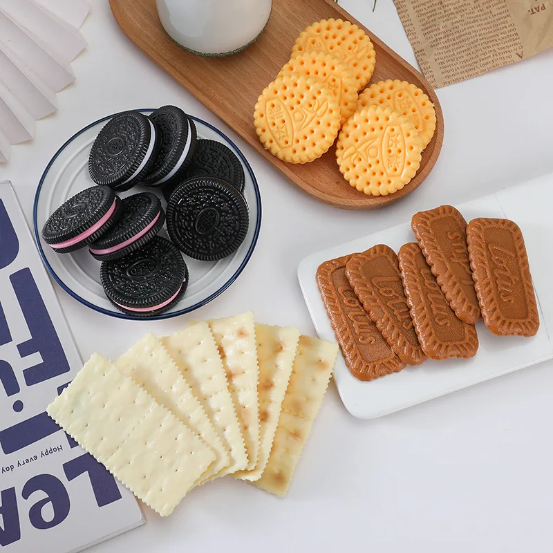 Artificial-Fake-Cookies-Simulation-Realistic-Biscuits-Cracker-Food ...